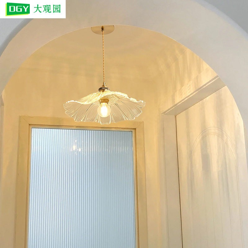 玻璃走廊过道灯现简约阳台灯衣帽间玄关吊灯吸顶灯L271