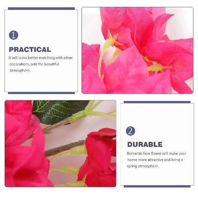Artificial Flowers Silk Bougainvillea Home Decor Faux Plant