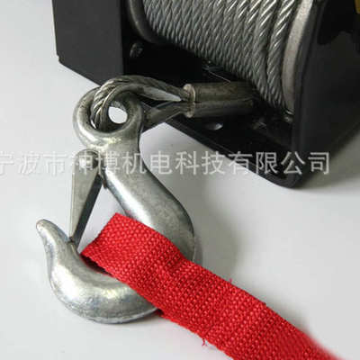 厂家直销便携式电动绞盘 电动绞盘 winch2000LB 小型电动绞盘