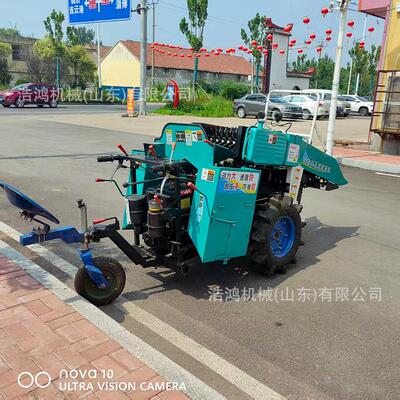 单行小型玉米扒皮收获机乘坐式单垄履带式新款收割机玉米收获机