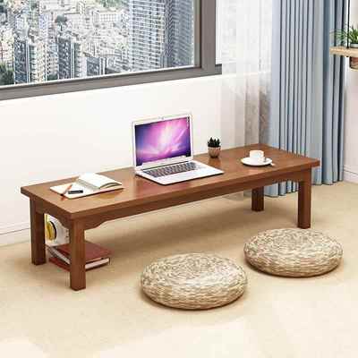 竹榻米桌子阳台飘榻窗桌积木桌新中式炕桌炕几楠实矮茶桌HCC小茶w