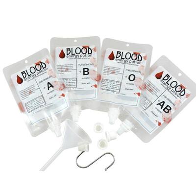 150ml Halloween blood bag, 20 packs万圣节吸血鬼血液袋