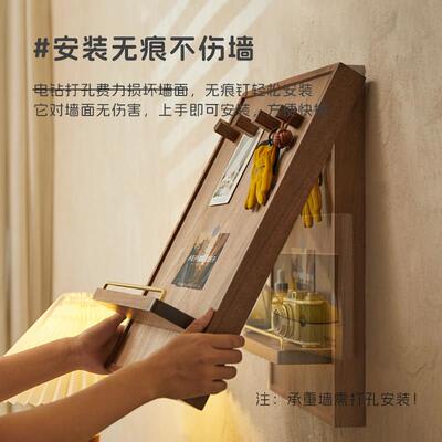 黑胡桃电表231214箱遮挡画网盒线弱电箱挂画配电遮箱多媒体丑实装