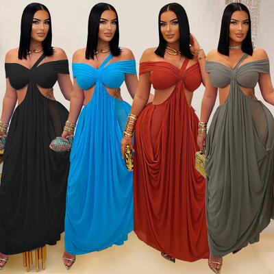 Chic Womens Cut Out Layered Irregular Party Dresses Special
