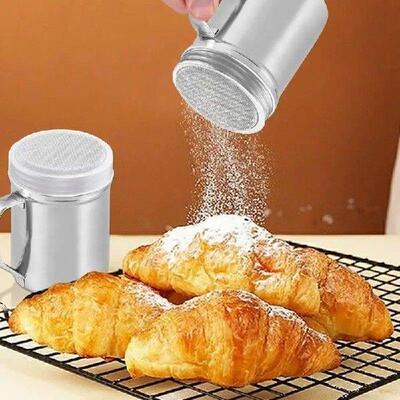 Sugar Shaker Duster Metal Salt Pepper Shakers With Handle