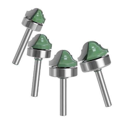 4pcs 1/4inch Shank Bilateral Frame Line Router Bit Double