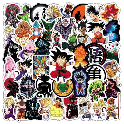 10/30/50PCS Dragon Ball Cool Anime Stickers Decals Decoratio