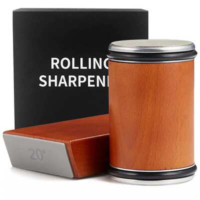 Rolling Knife Sharpener滚轮磨刀器石滚动轴钨钢多角度圆柱套装
