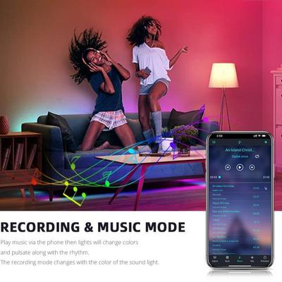 模智灯泡蓝牙Bluetoot球泡灯RGBhCC能T手智能蓝牙机控制私led球泡