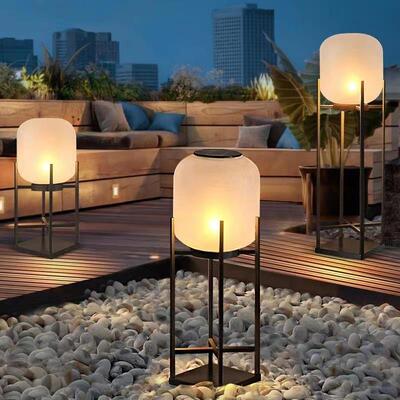 太阳水能外灯别墅庭院防草坪户落地灯花灯园家用装饰8017氛围灯