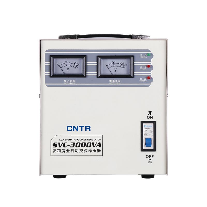 泰然交流全自动稳压器3kva家用220V稳压电源出口电空调脑稳压器