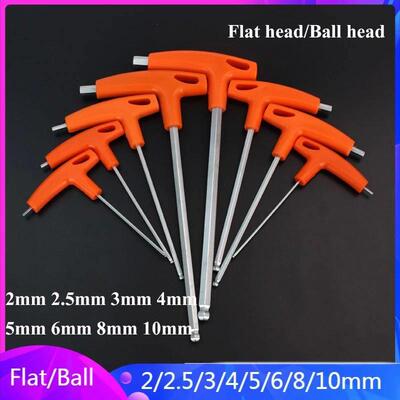 2/2.5/3/4/5/6/8/10mm Flat/Ball Head Hex Key Allen Wrench Han