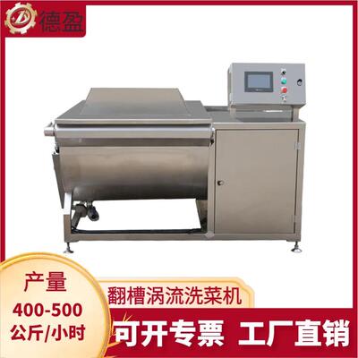 翻斗式涡流洗菜机多功能全自动清洗机果蔬肉类涡流清洗多槽洗菜机