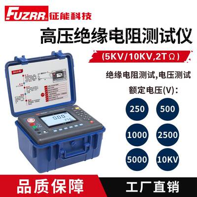 征能高压兆欧表10KVFR3025E绝缘电阻测试仪ES3035E+数字摇表5000V