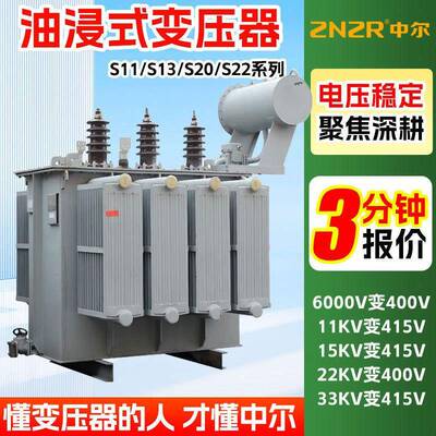 s20-800千伏安250瓦高压全铜1250kva2000厂家2500kva油浸式变压器