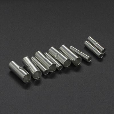 CJH冷压端子BN3.5紫铜1000个中间裸接头接线端子头铜鼻子铜管TL型