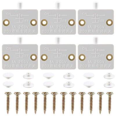 6Pcs Door Led Switch for Closet Light,Normally Closed