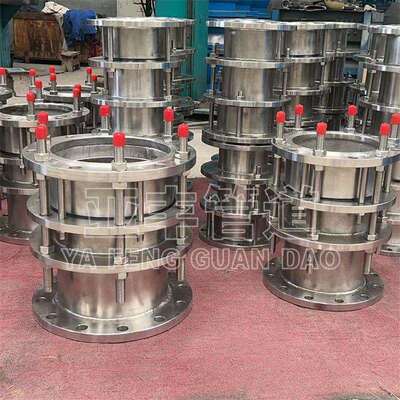 直发双法兰限位传力接头焊接套筒式伸缩接头型号C2F