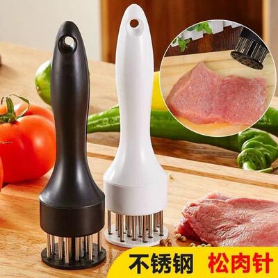 Stainless Steel Meat Tenderizer Steak Hammer with Needle for