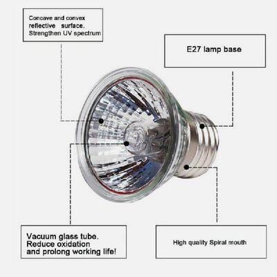 Reptile Heat Bulb 220V Habitat Light Basking Heat Lamp For