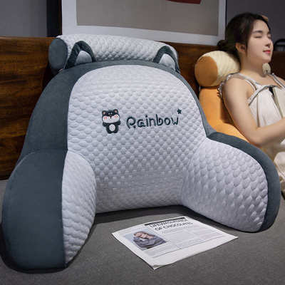 软护包靠背抱款枕垫枕床头拼接子冰办公室腰靠垫豆豆四季宿舍大