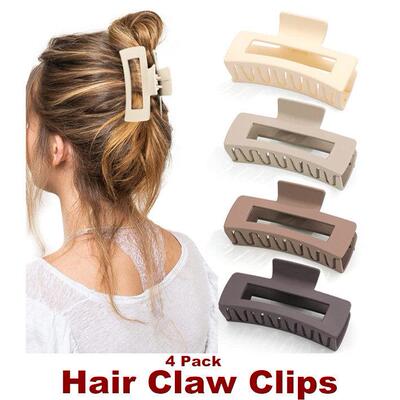 Hair Claw Clips Barrette Banana Non-Slip Clips Thick Hair