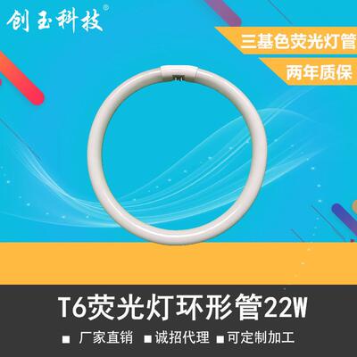 厂家 T6-22W环形荧光灯灯管 T6吸顶灯灯管 质保两年