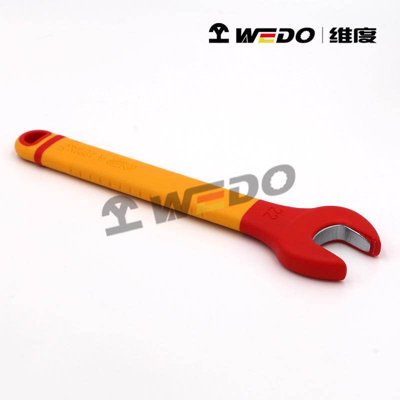 WEDO维度绝缘工具VDE认证工具绝缘注塑单头呆扳手IN529