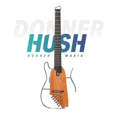 DONNER唐农 智能静音吉他 旅行便携式可拆卸民谣无头木吉他初学者