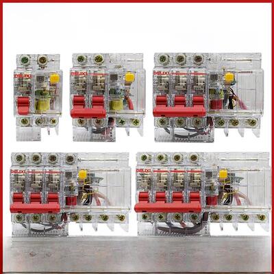 DZ47TRLE 2P63A透明壳漏电断路器1P/3P/3P+N/4P 25A32A63A