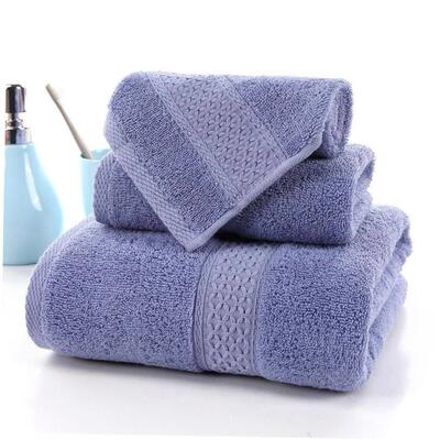 3pcs set cotton beach bath face towel 全棉毛巾浴巾三件套