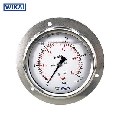 wika威卡压力表213.53.100 轴向带边EN837-1 工业用wika压力表
