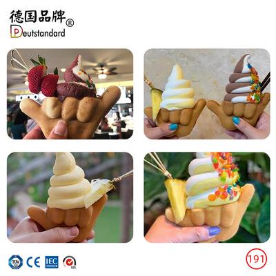 新鲷款商用拳头冰淇淋鱼烧机66SOA手指烤饼机街6网头红小吃设备NP