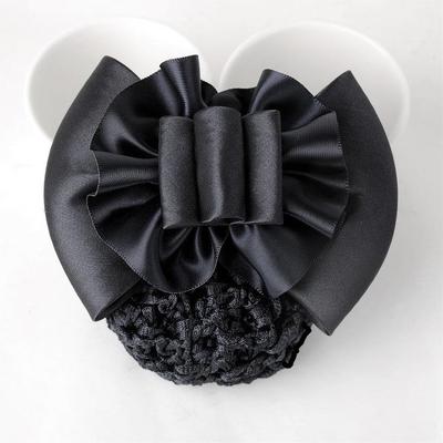 韩版护士发网头花女职业高级蓝色空姐银行餐饮工作结盘发网兜