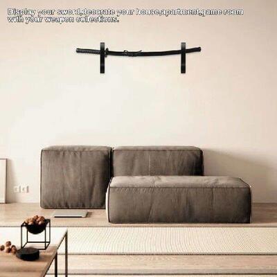 Sword Wall Mount 2/Set 1-Tier Hook Katana Holder Adjustable