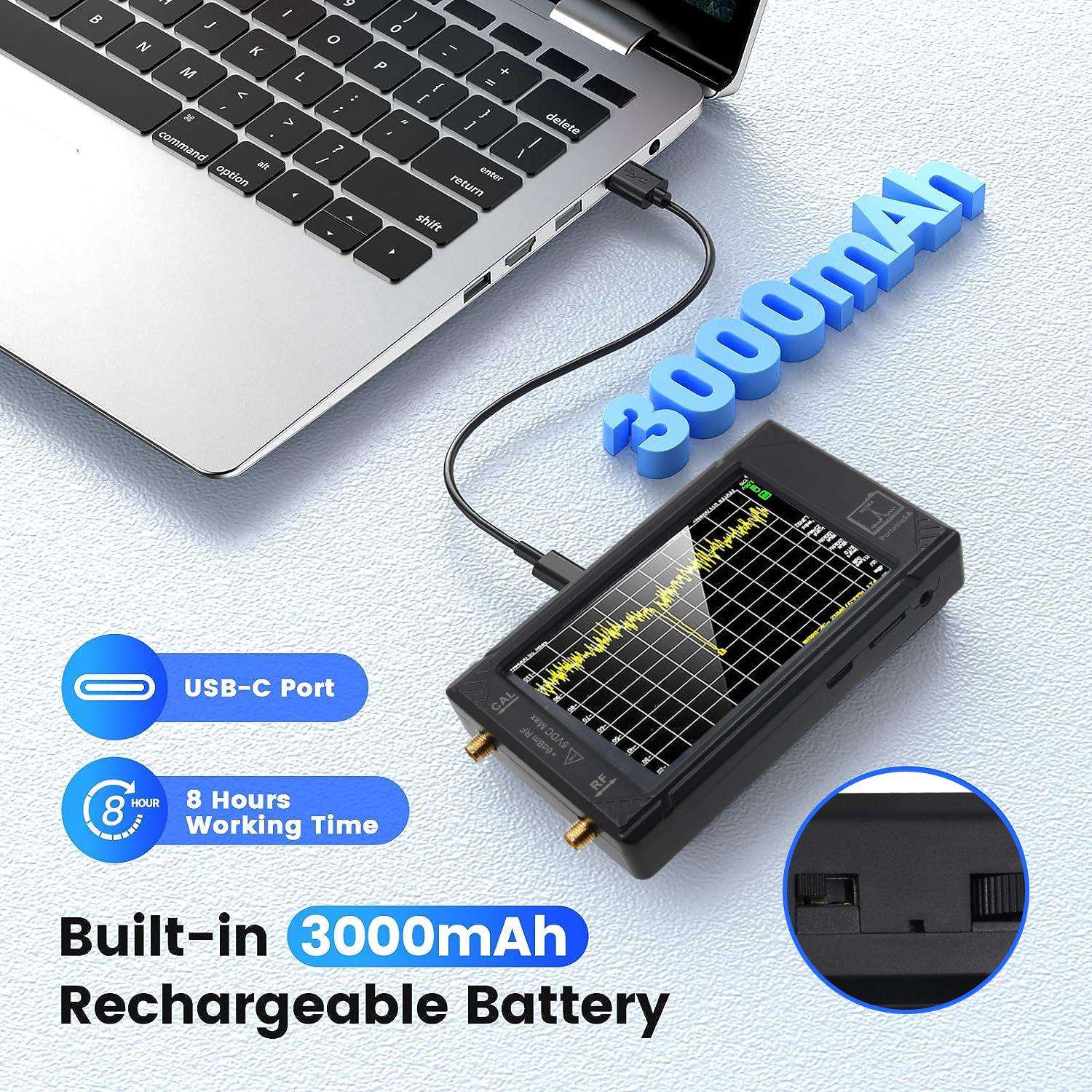 4寸手持频谱分析仪触摸屏ULTRA ProtableSA带32GB100kHz - 5.3GHZ