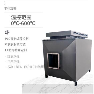 风建道加热器空气预热热筑厂房车间供暖热烘房加烟气风道HJR式电
