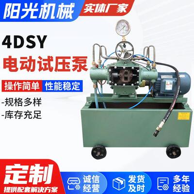 电动试压泵生产厂家打压泵测试水管打压机压力自控4DSY/4DSB高压