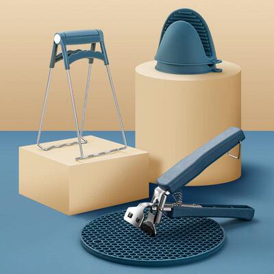 Heat-Resistant Bowl Clamp, Home Kitchen Gadget, Stainless St