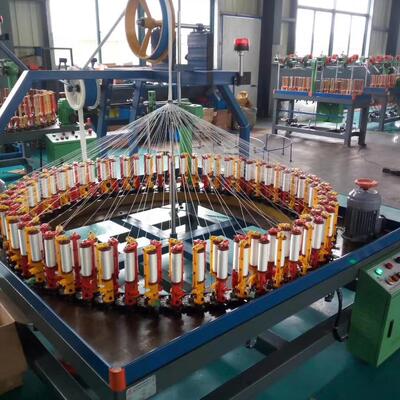 耐磨自熄管编织机64锭96锭高速XD64锭自熄管套管编织机
