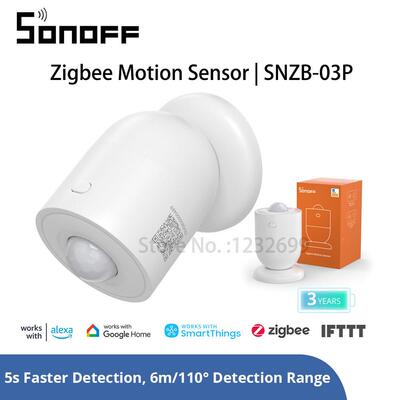 Sonoff SNZB-03P智能运动传感器Zigbee人体移动红外探测报警器