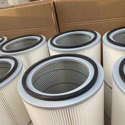 定制工业除尘滤芯圆筒空气过滤器喷塑滤筒吸尘滤芯过滤滤筒