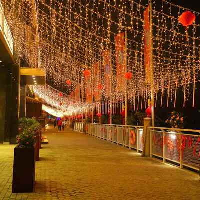 彩灯闪灯串满天灯灯户外防水网红饰窗EET帘灯冰条瀑布灯装星气氛