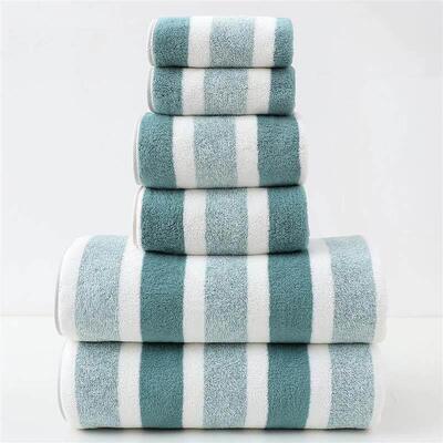 6pc cotton bath towel set Large Hand Bathroom Shower Towels