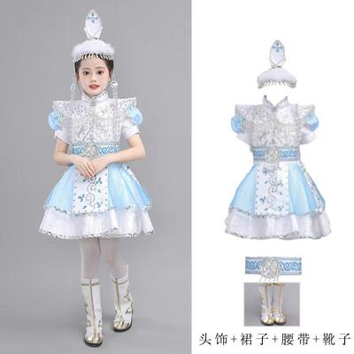 正品儿童族装六一服少数民族装藏服服女童开场舞藏独唱盛装舞蹈表