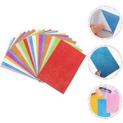 Glitter Paper for Crafts Colorful Sponge Craft Sheets Thick