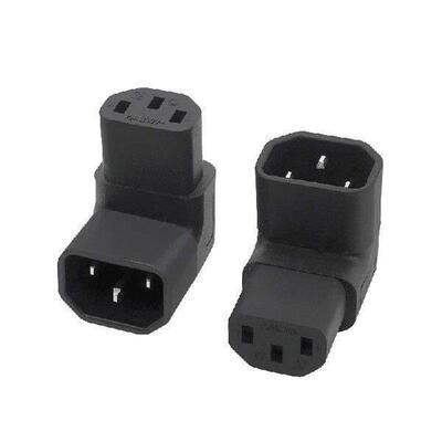 10A 3Pin IEC Connector Down UP 90 Angled IEC 320 C14 Male
