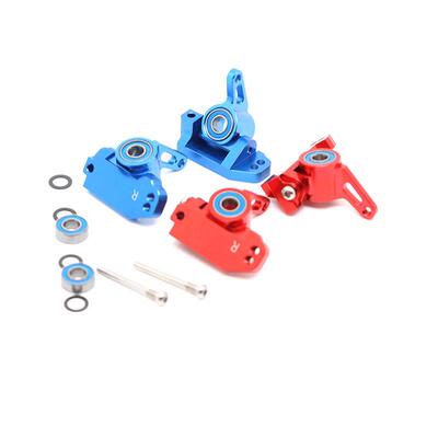 TraxxasSlash2WD铝合金前C座+前转向杯套装红色蓝色
