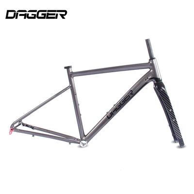 DAGGER铝合金砾石公路车架瓜车gravel车架碳纤维桶轴前叉内走线