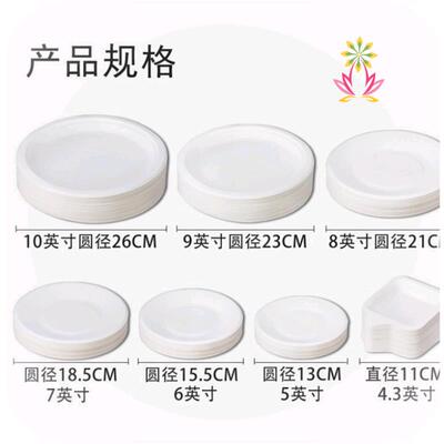 Super Rigid Extra Strong Disposable Party Paper Plates Biode
